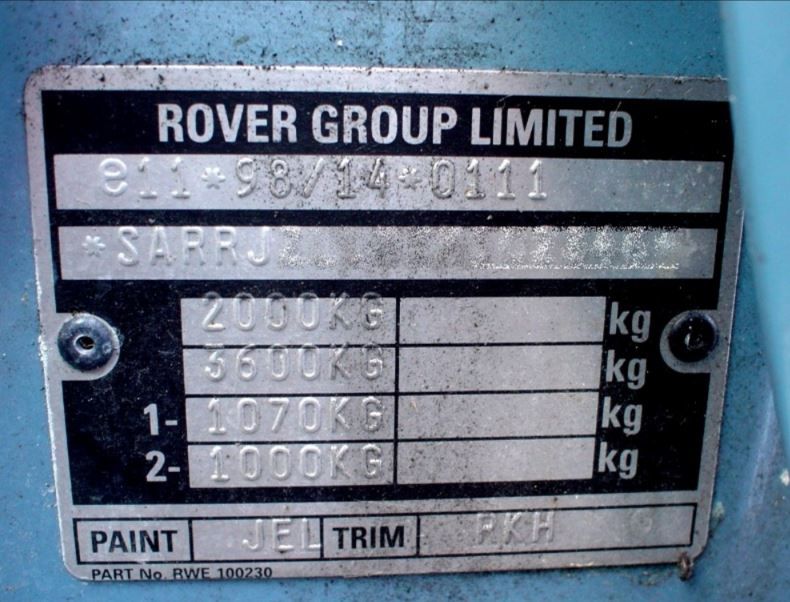 Kleurcode Rover vinden? | Autolakopmaat.nl