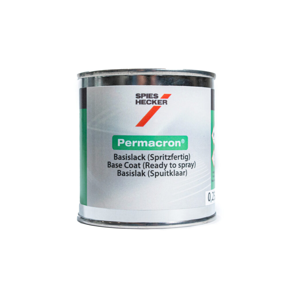 Set Permacron Basislak 250ml in blik - Autolakopmaat.nl