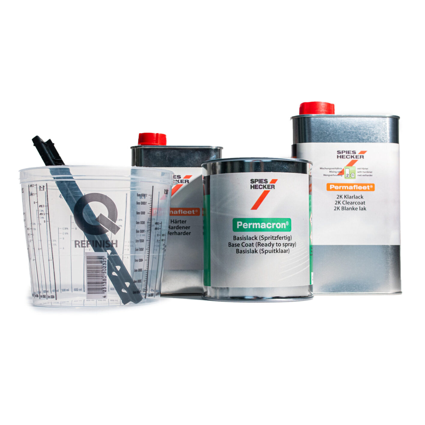 Combinatie Permacron Basislak 1L in blik - Autolakopmaat.nl