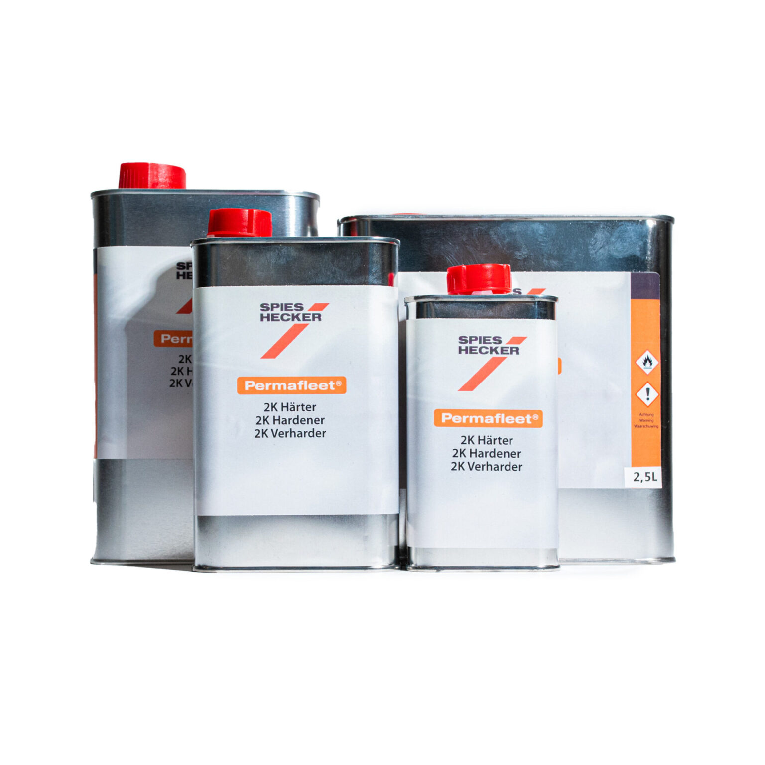 Set Permacron Basislak 250ml in blik - Autolakopmaat.nl