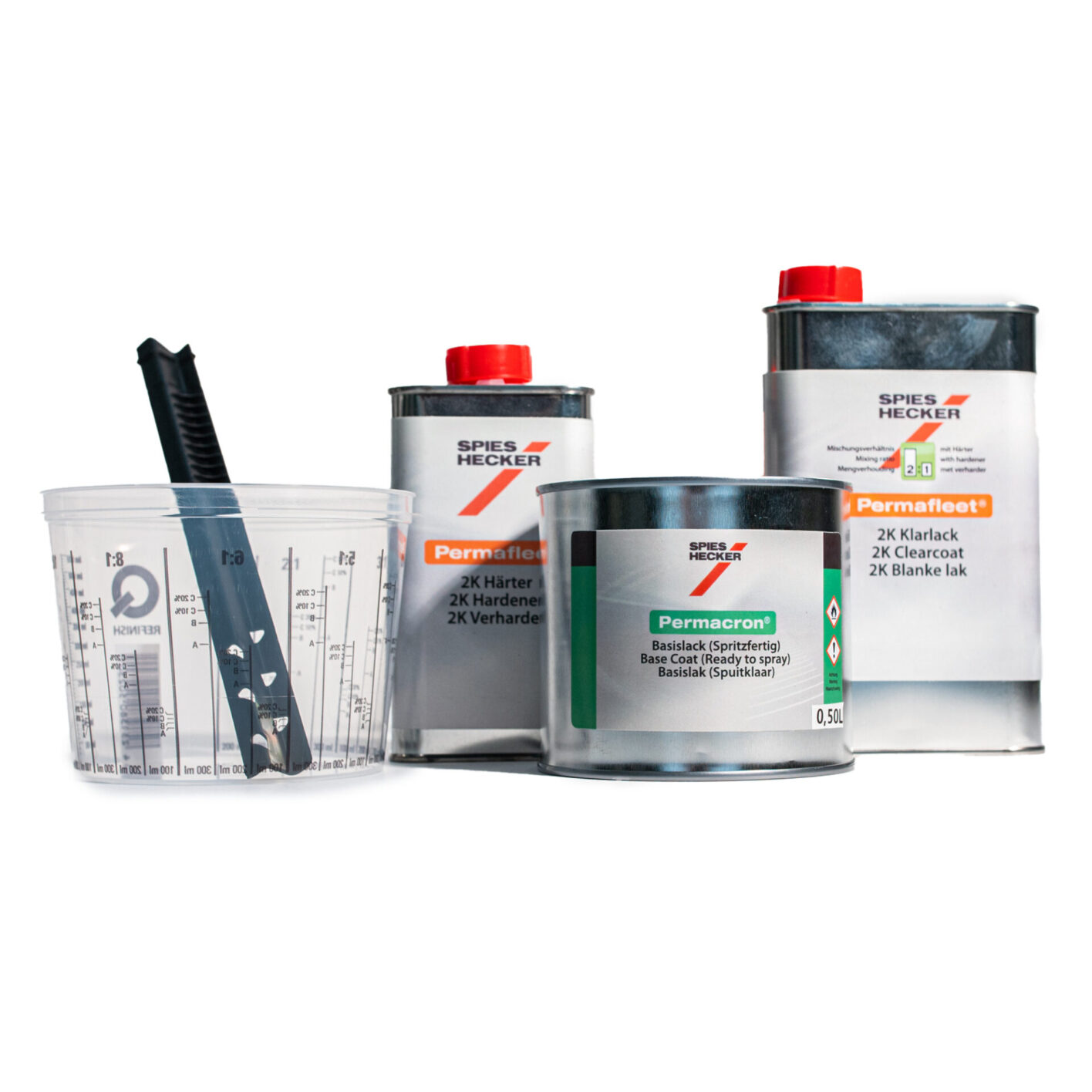 Combinatie Permacron Basislak 500ml in blik - Autolakopmaat.nl